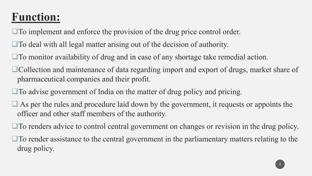 what is NPPA? writes its bodies and the function. | PPTX
