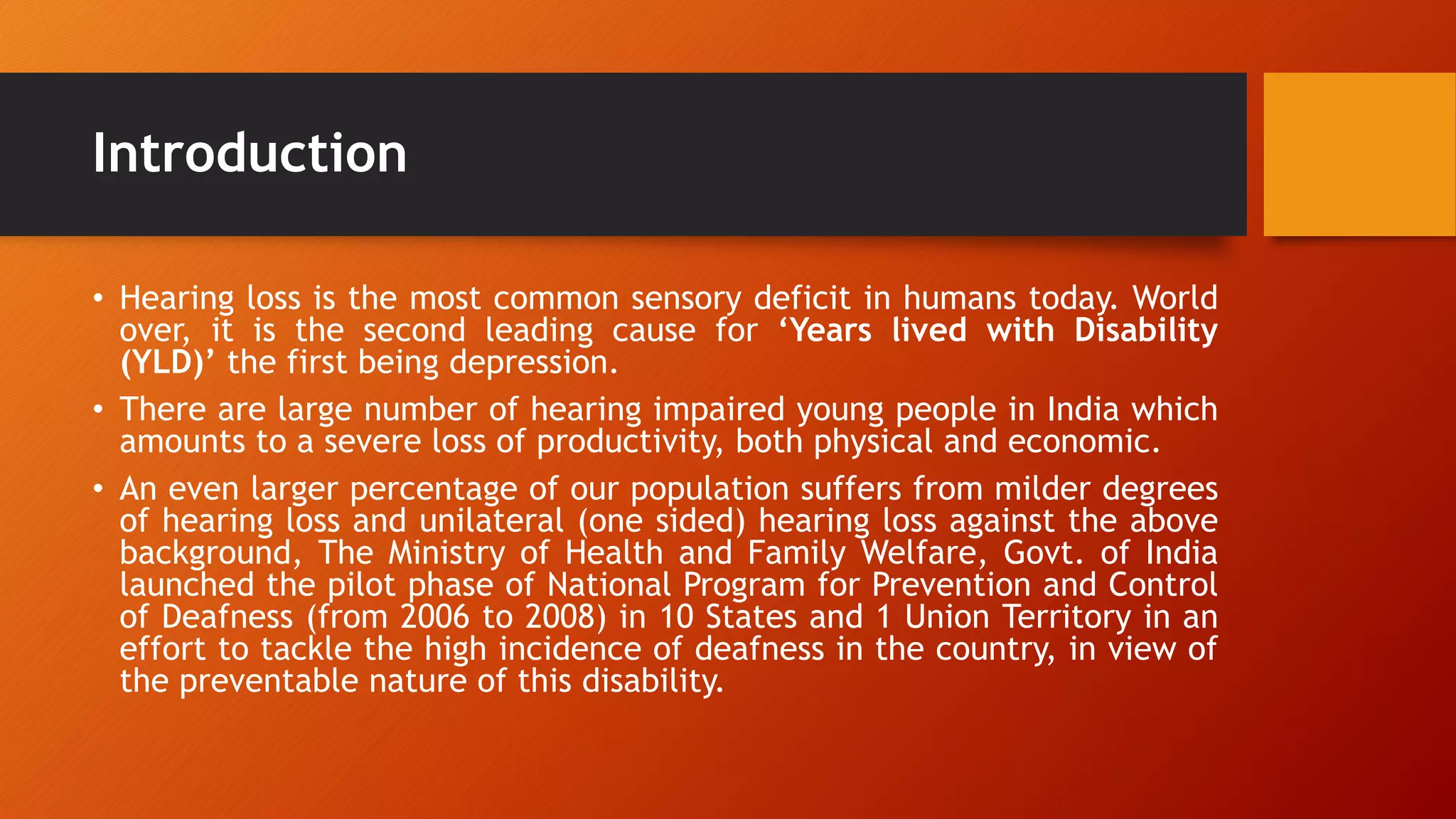 National Programme for Prevention and Control of Deafness (NPPCD) | PPTX