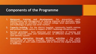National Programme for Prevention and Control of Deafness (NPPCD) | PPTX