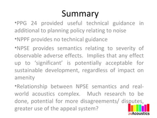 Nppf and noise for linked in | PPT | Medical Health