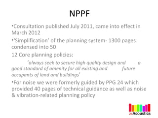 Nppf and noise for linked in | PPT | Medical Health