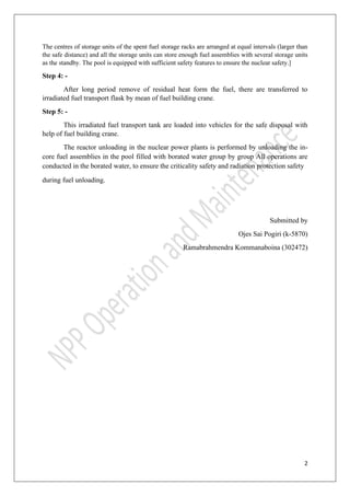 NPP Operation & Maintenance | PDF | Power and Energy Industry | Industries