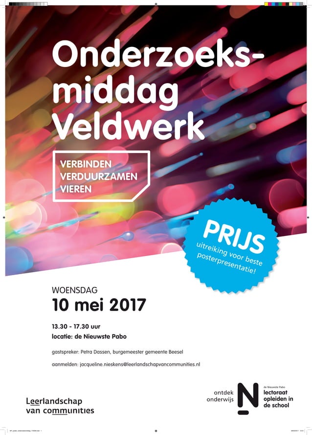 Onderzoeksmiddag Veldwerk de Nieuwste Pabo 2017 | PDF