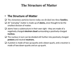 Elementary particles and their properties | PPTX
