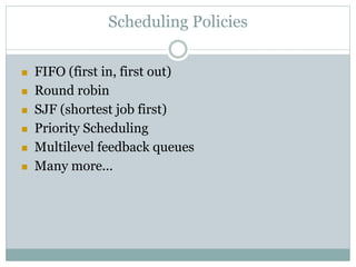 Process and CPU scheduler | PPTX