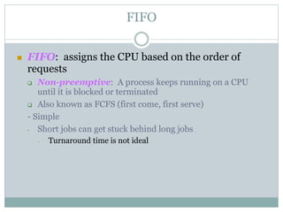 Process and CPU scheduler | PPTX