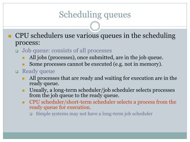 Process and CPU scheduler | PPTX