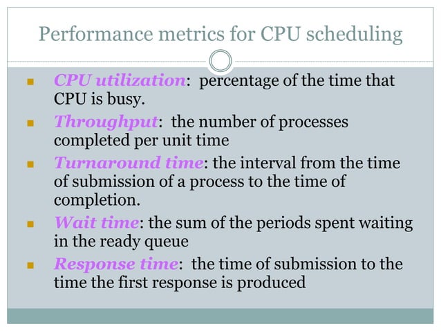 Process and CPU scheduler | PPTX