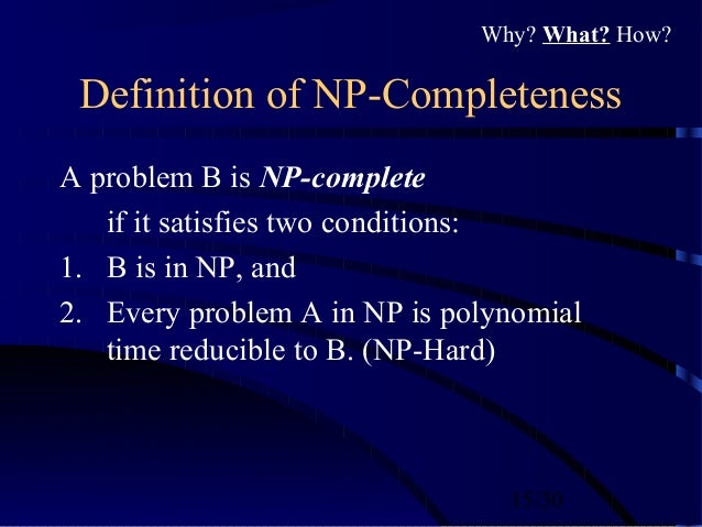 Introduction to NP Completeness