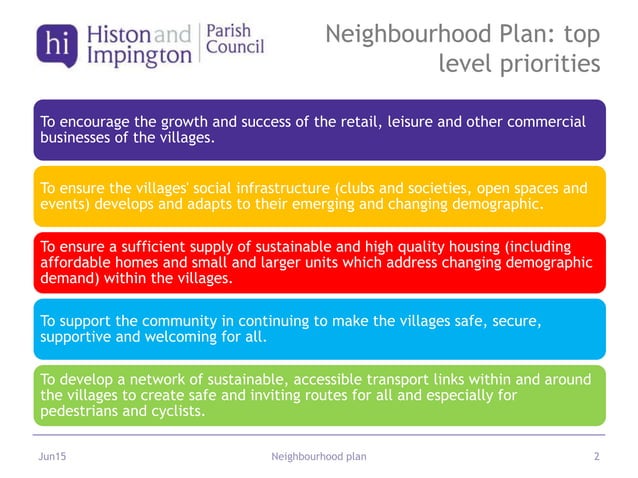 Neighbourhood Plan priorities and enabling actions ver 0.1 | PPT | Free ...