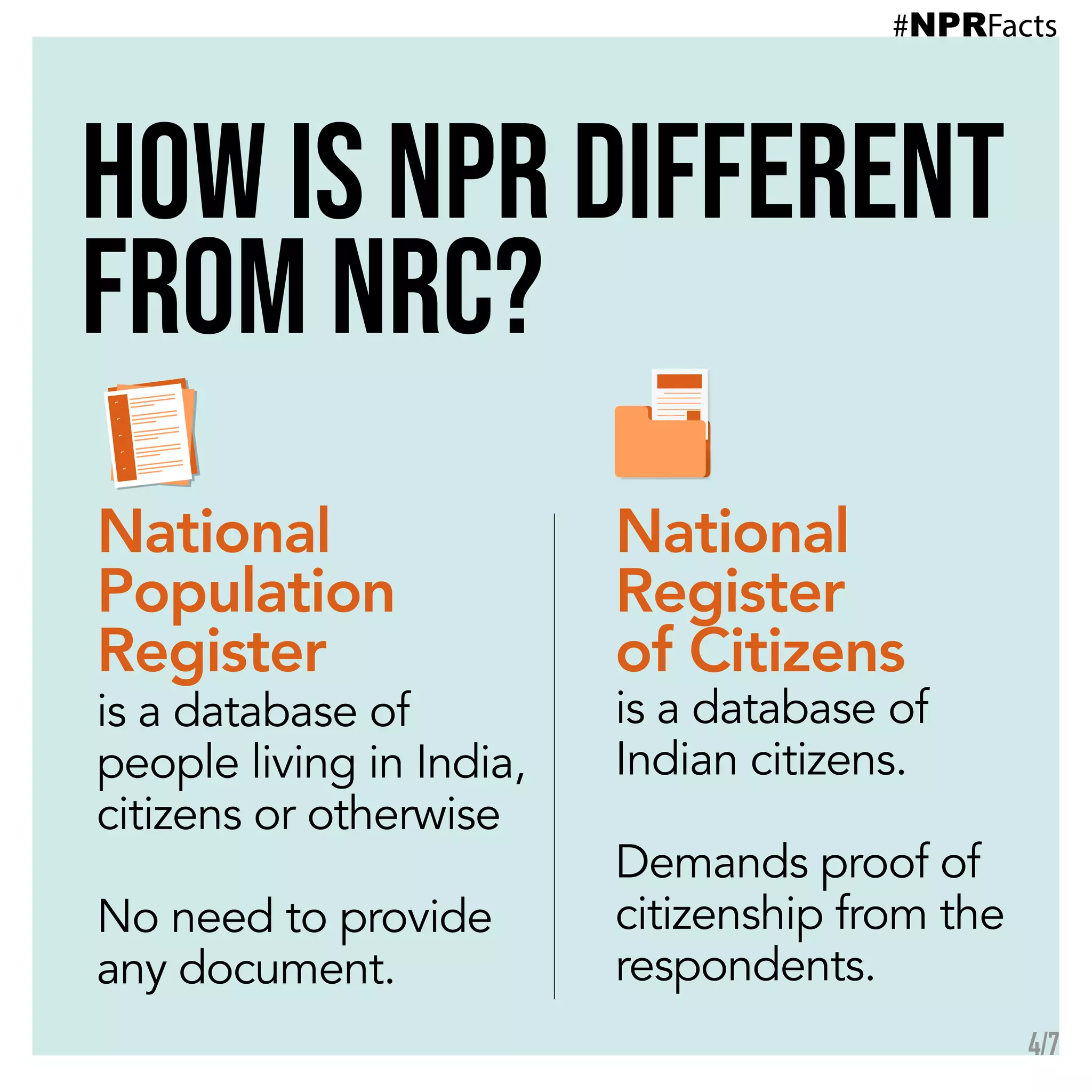 National Population Register (NPR) Facts | PDF