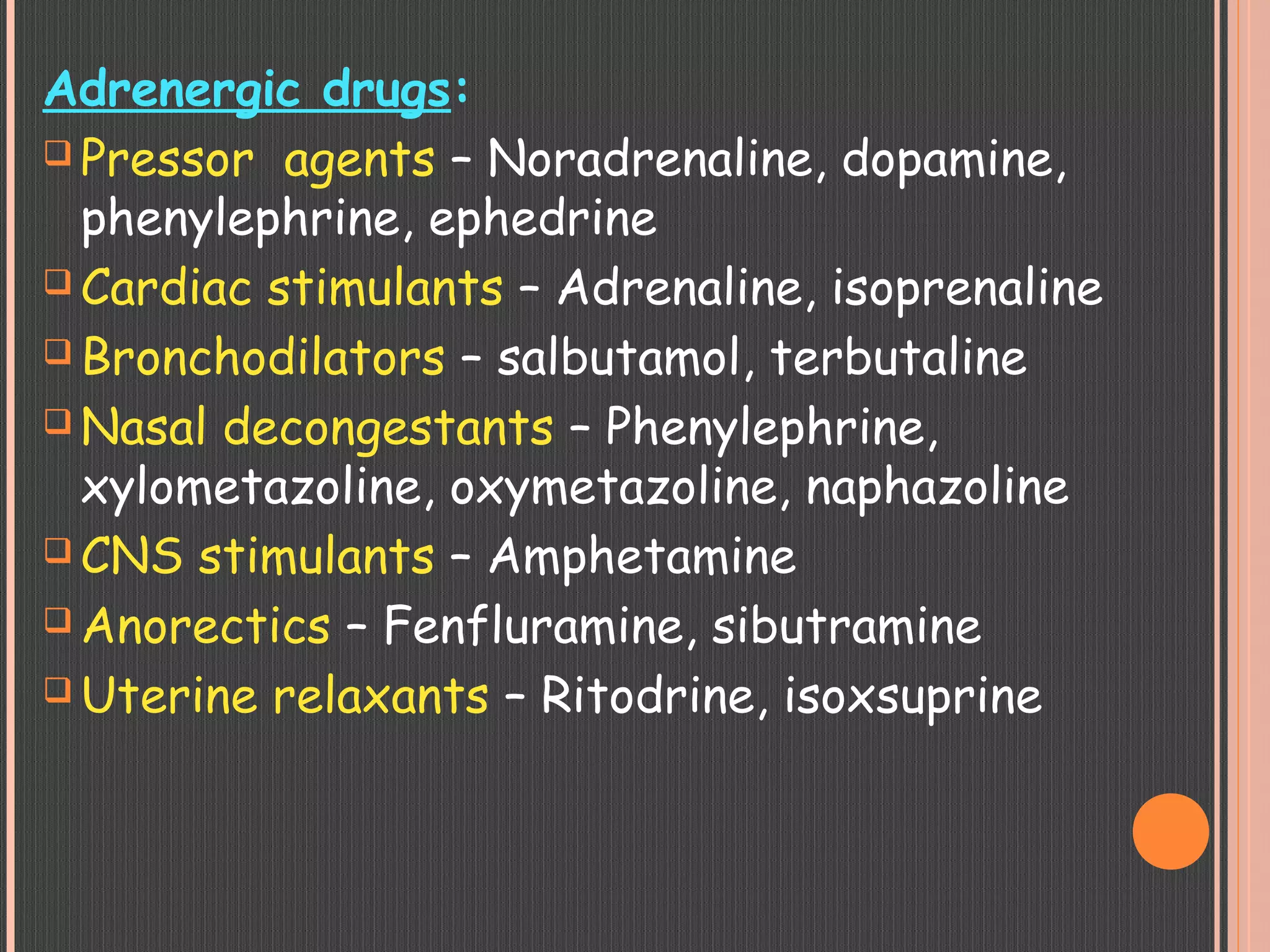 5.adrenergics and antiadrenergics | PPT