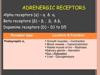 5.adrenergics and antiadrenergics | PPT