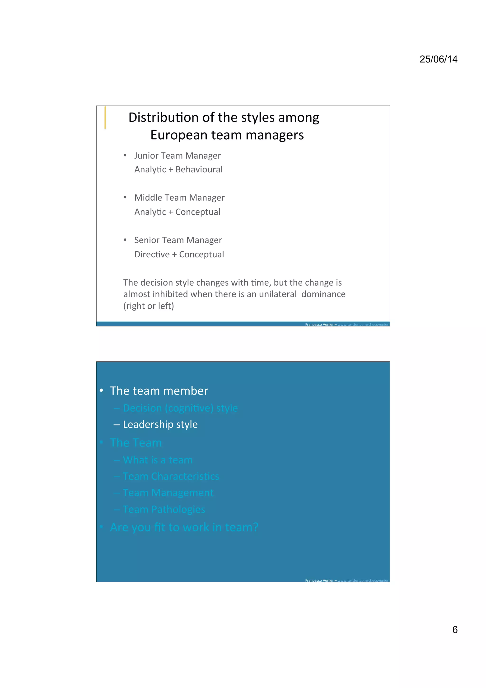 Management of (Research) Teams - leadership and decision making | PDF