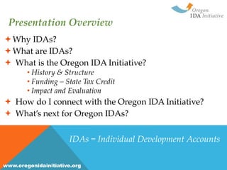IDAs: What Are They and Who Can You Partner With? | PPT