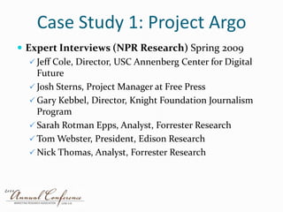 NPR project argo | PPT
