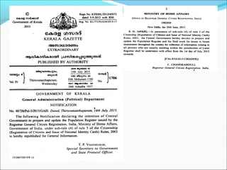 Updating of National Population Register (NPR) and seeding of Aadhar ...