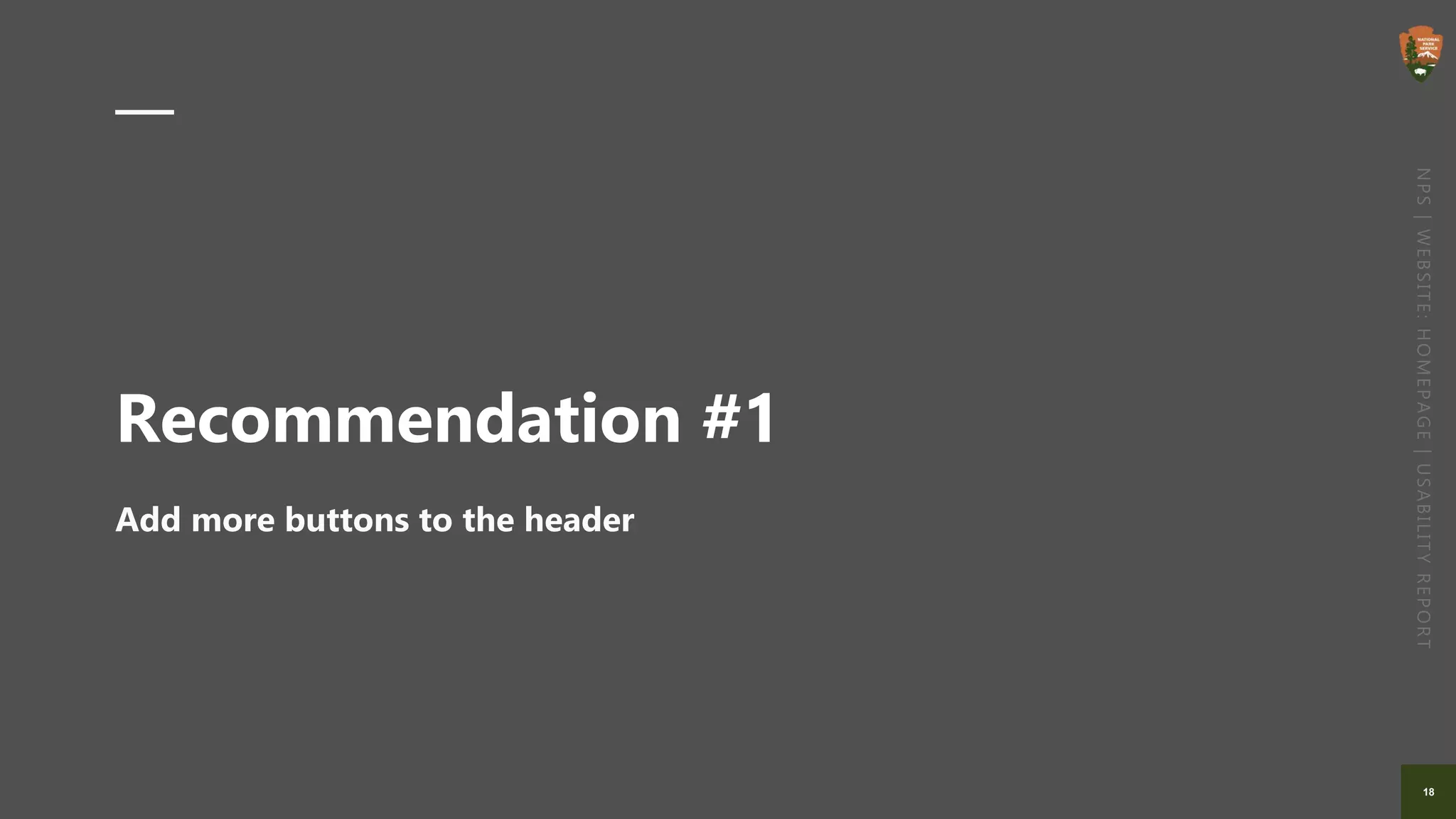 NPS -WEB- HOMEPAGE Usability Findings.pptx