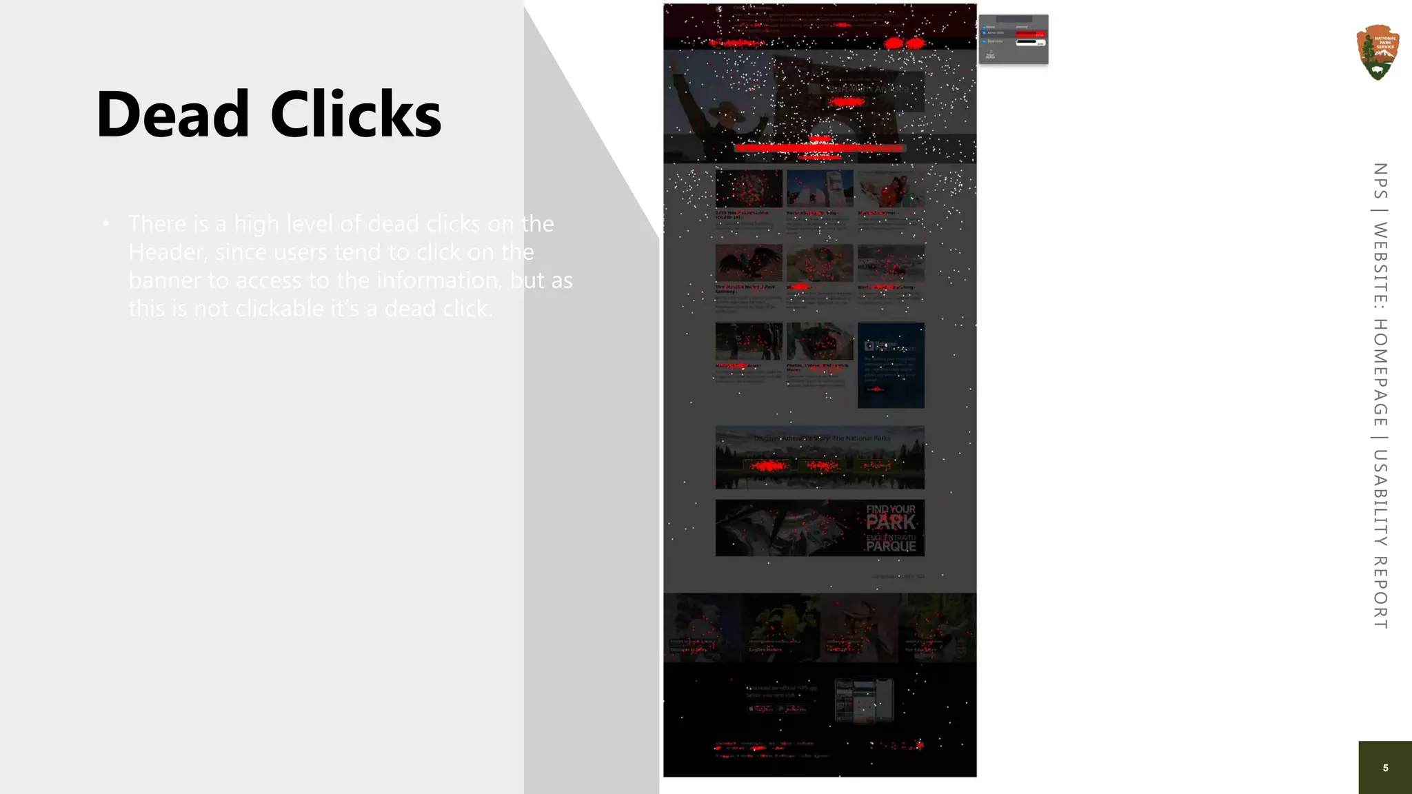 NPS -WEB- HOMEPAGE Usability Findings.pptx