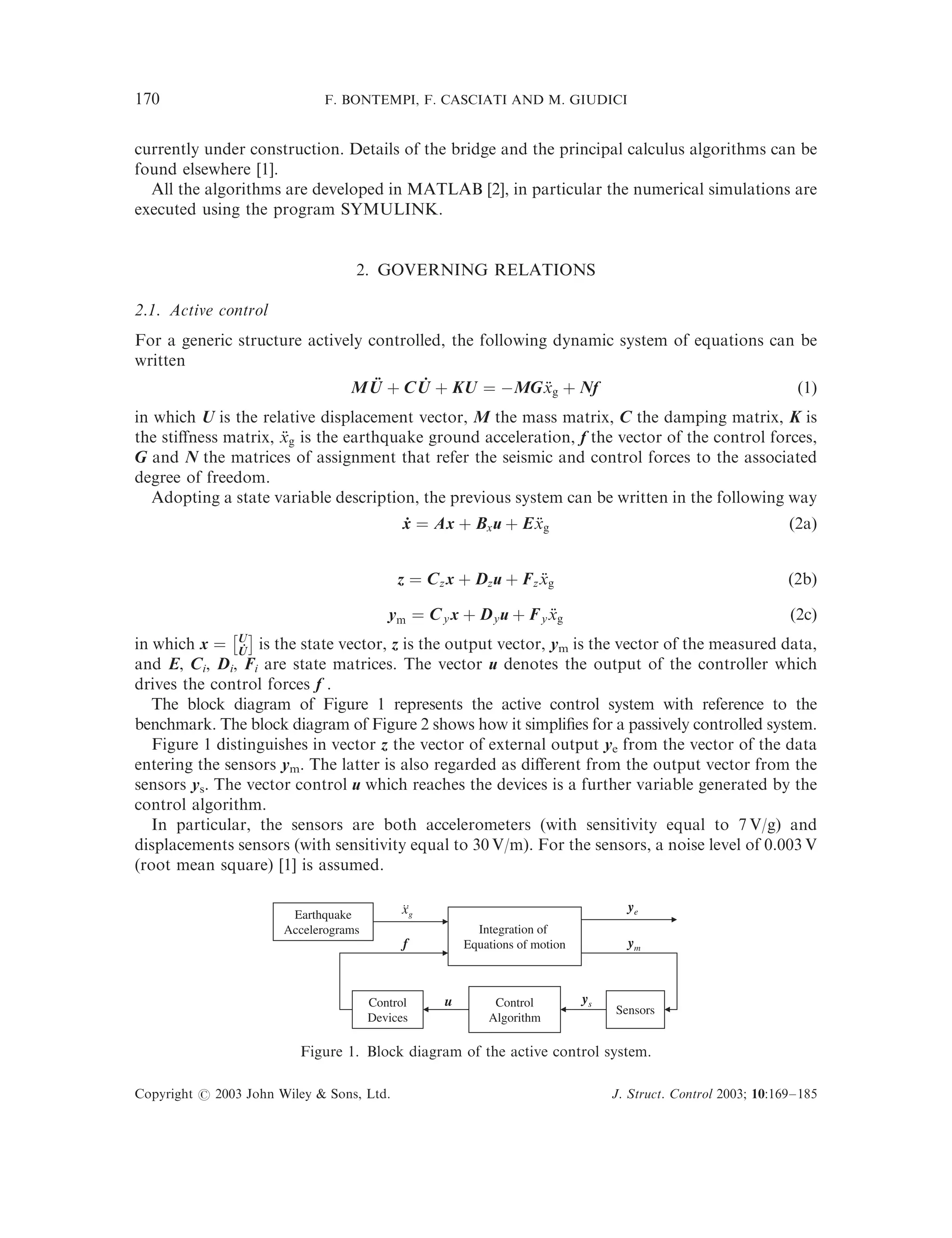 Seismic response of a cable-stayed bridge: active and passive control systems (Benchmark Problem ...