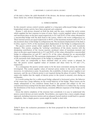 Seismic response of a cable-stayed bridge: active and passive control ...