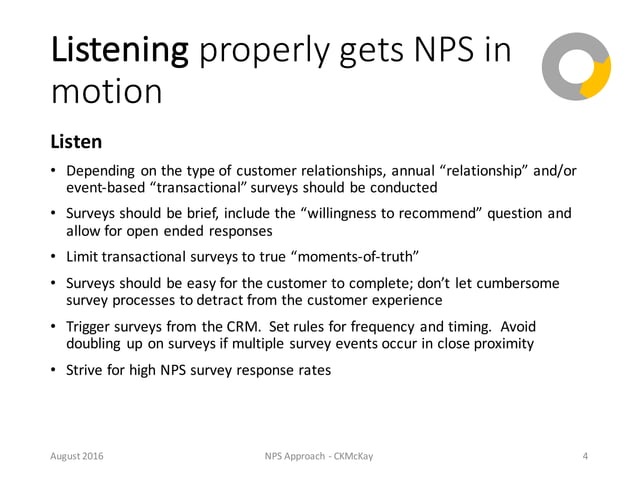 NPS Program Approach Outline | PDF