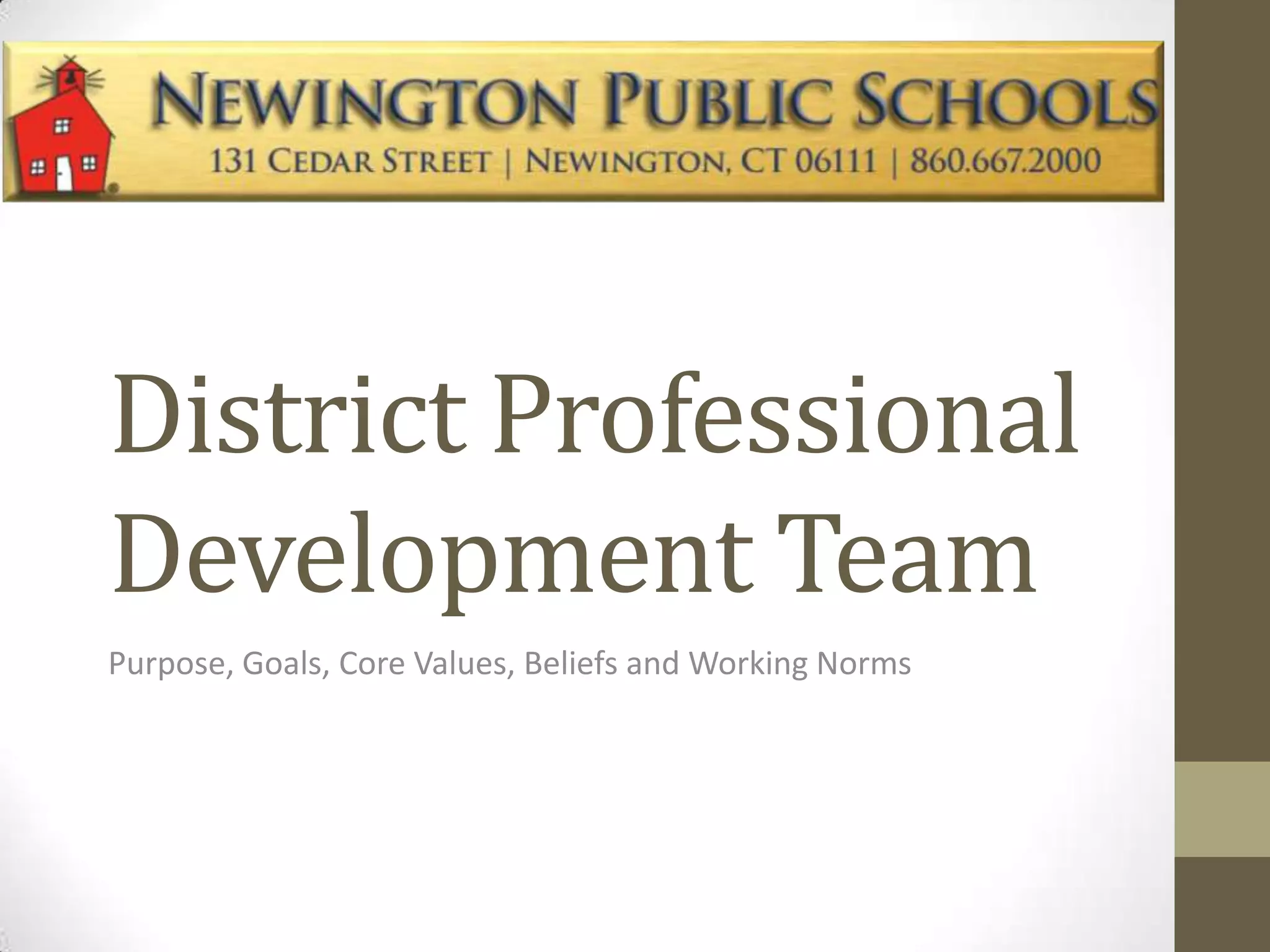Nps district professional development team | PPTX