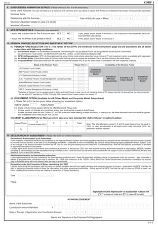 Nps editable form | PDF