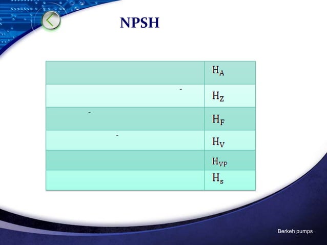 Net positive suction head (Npsh) | PPTX | Physics | Science