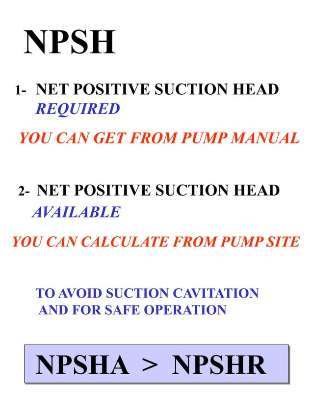 NPSH | PPT