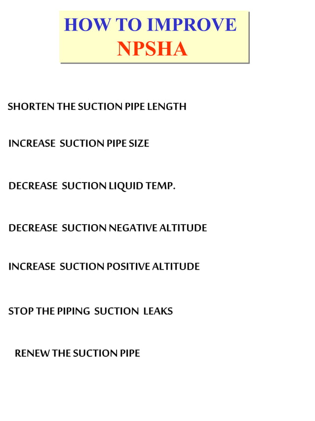 NPSH | PPT