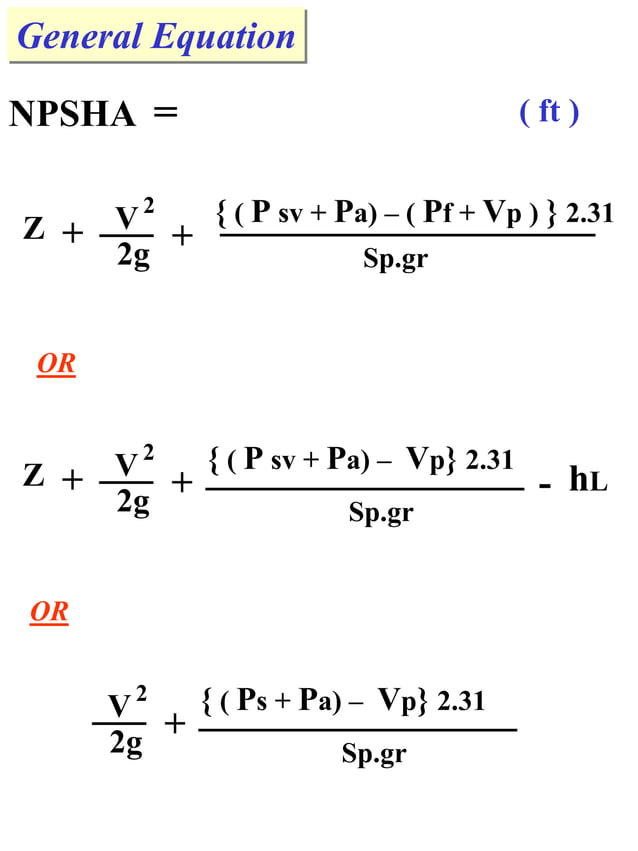 NPSH | PPT