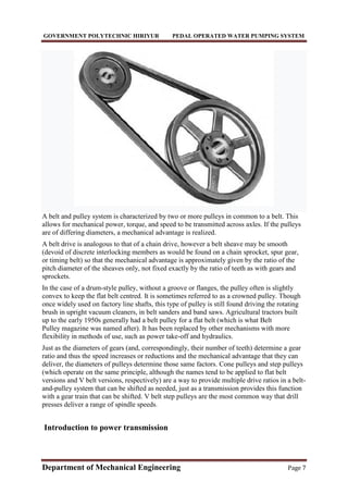 Np Solution Pedal opareted water pumping System. | PDF