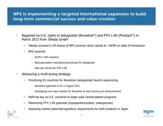 Nps pharma jun13pres | PPT