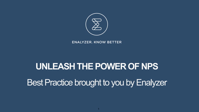 NPS with Enalyzer | PPT