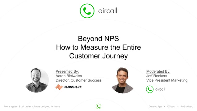 Beyond NPS: How to Measure the Entire Customer Journey | PPT