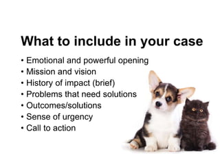 Your case for support is a story | PPTX