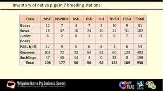 R&D initiatives on Philippine Native Pigs | PPTX
