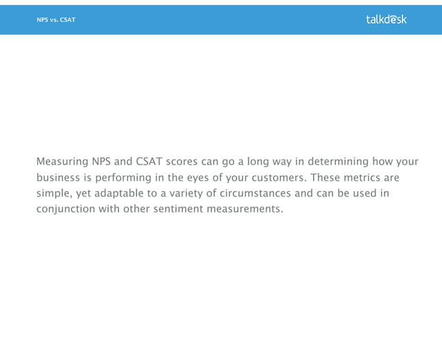 NPS vs. CSAT - A Guide to Measuring Customer Happiness | PDF