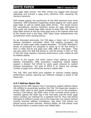 AMD-V™ Nested Paging | PDF