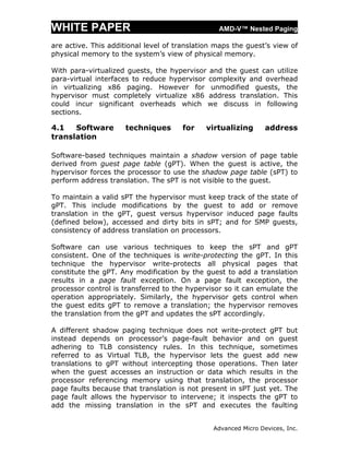 AMD-V™ Nested Paging | PDF