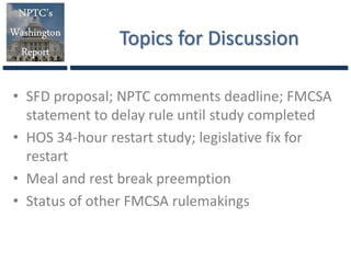 NPTC Washington Report 2016 | PPTX