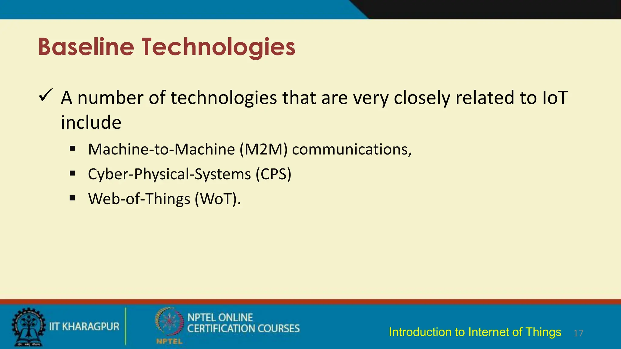 nptel 1, introduction to iot, By Prof. Sudip Misra | PDF