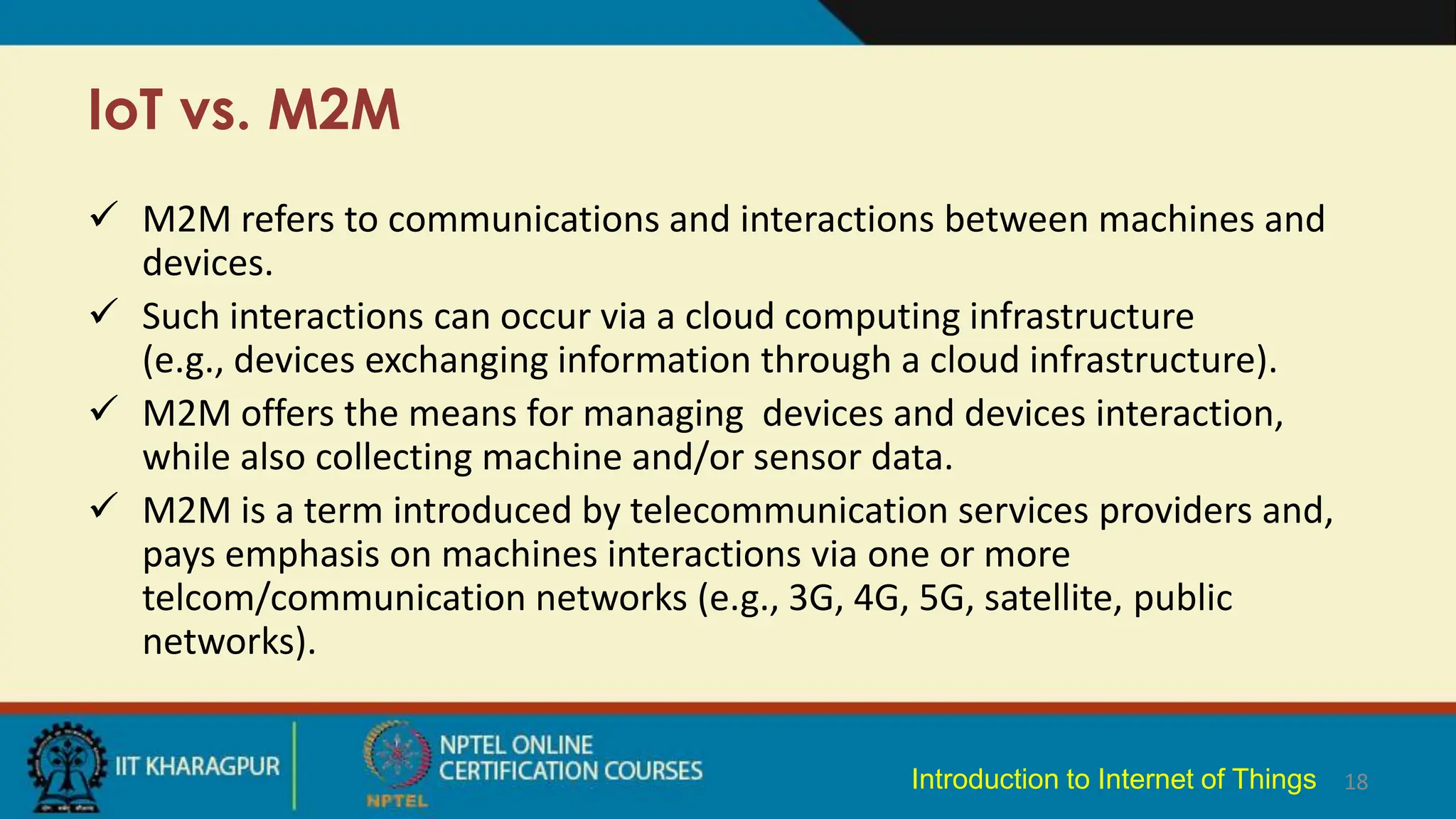 nptel 1, introduction to iot, By Prof. Sudip Misra | PDF