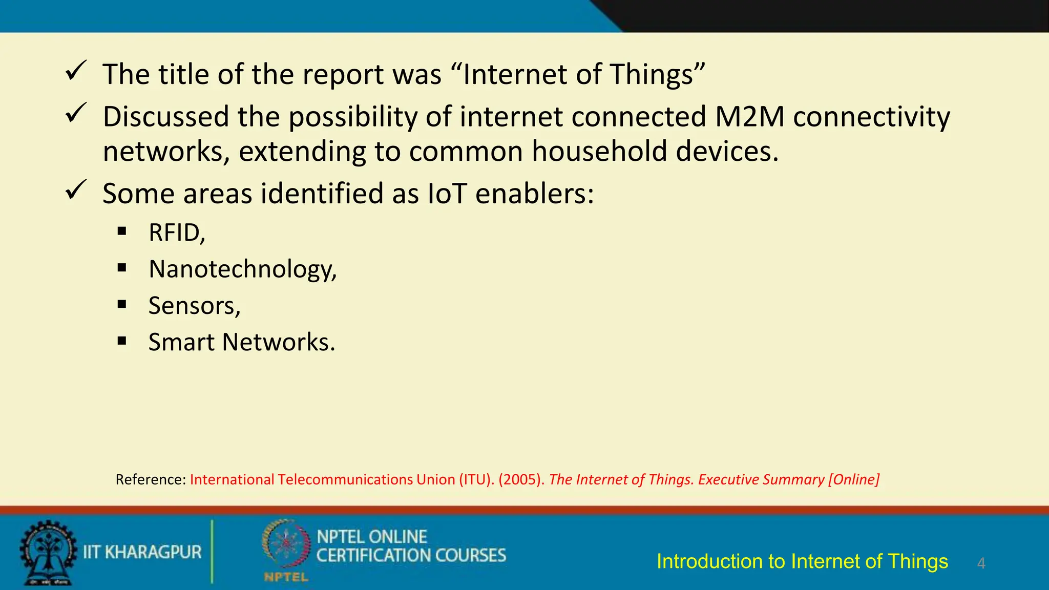 nptel 1, introduction to iot, By Prof. Sudip Misra | PDF