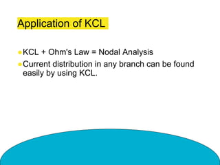 Kirchhoff's Current Law | PPTX