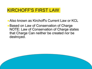 Kirchhoff's Current Law | PPTX