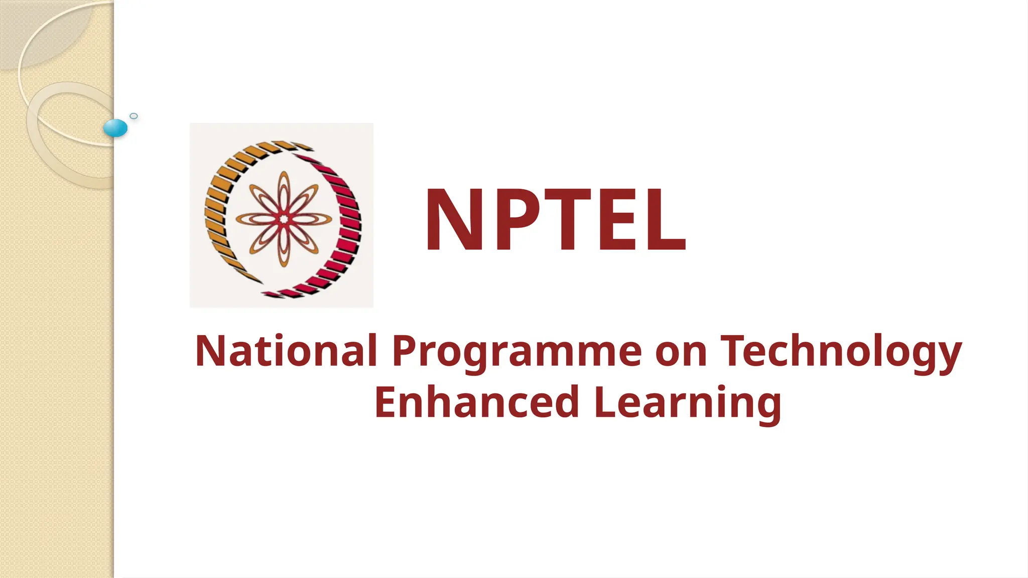PowerPoint Presentation on topic NPTEL.pptx