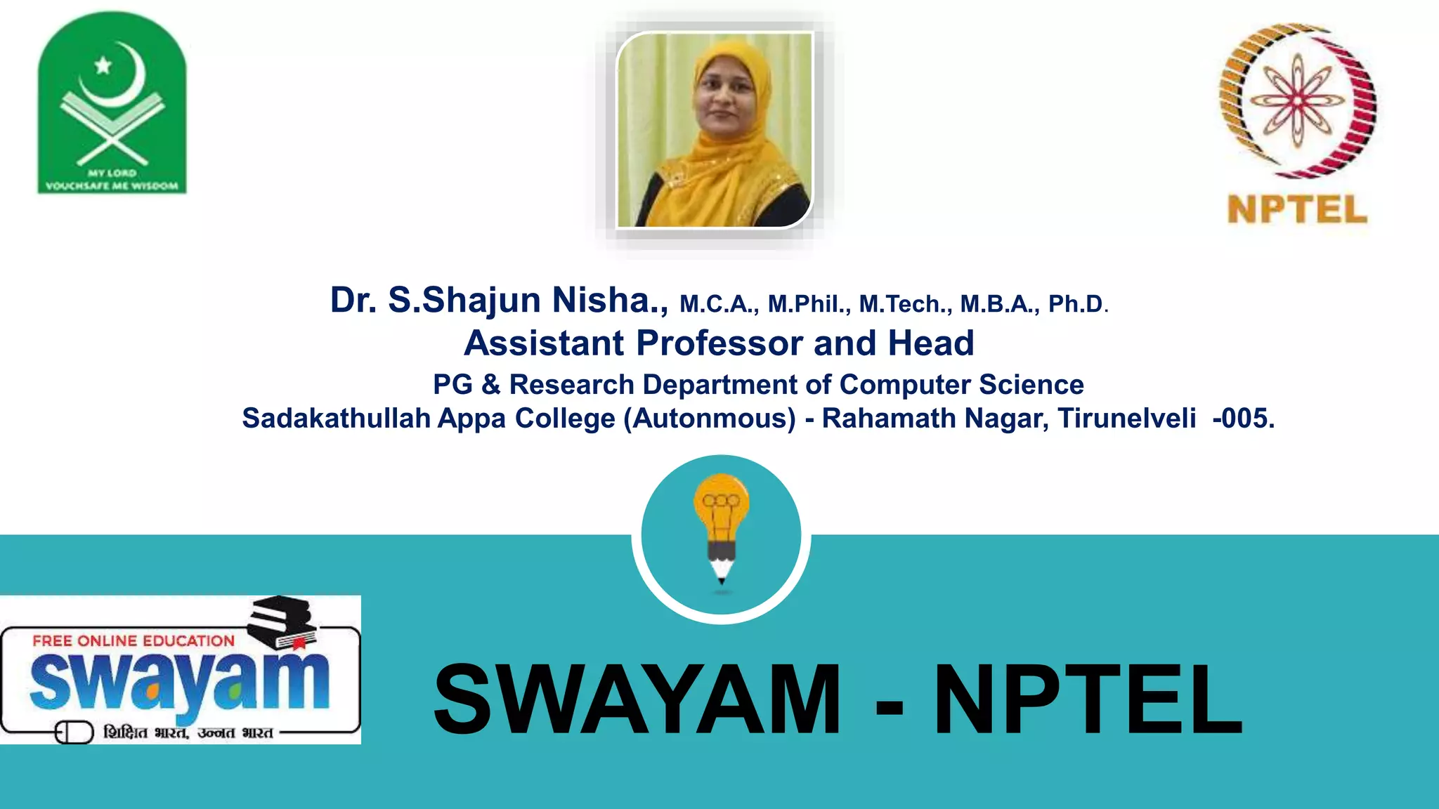 online learning NPTEL | PPTX