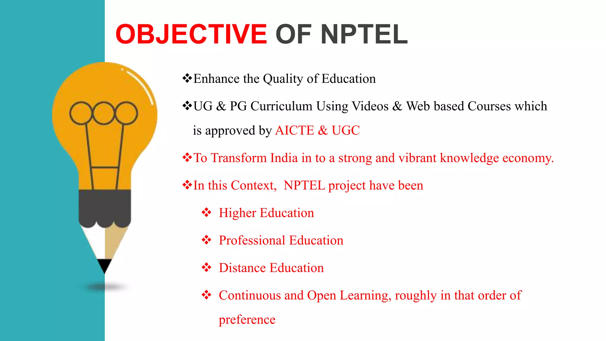 online learning NPTEL | PPTX